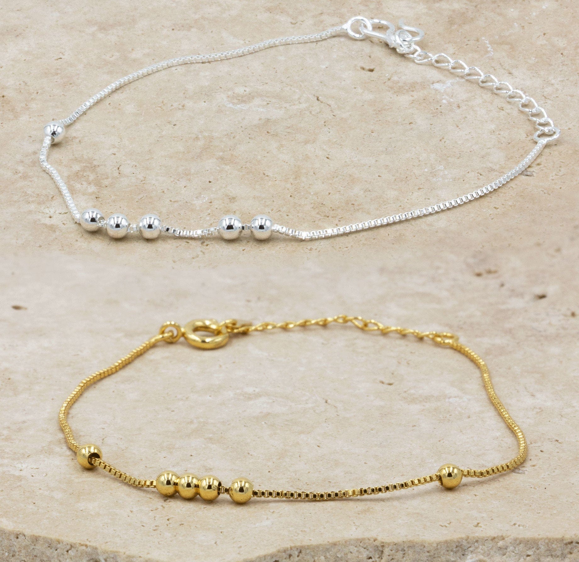 Harmony Bead Sliding Bracelet – Worry Rings